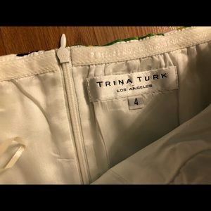 Trina Turk | Dresses | Trina Turk Logo Fabric Strapless Dress Never ...